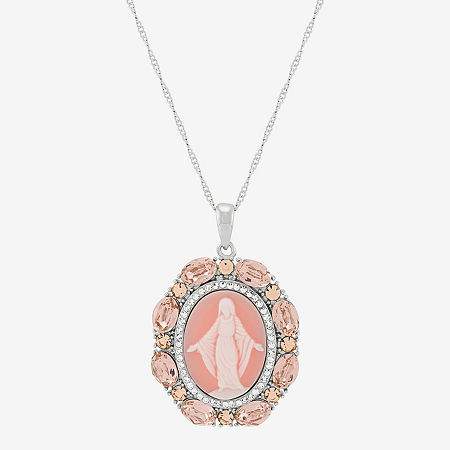 Click here for Our Lady Of Grace Virgin Mary Womens Pink Crystal... prices