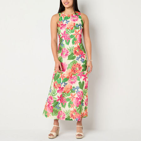 Click here for Willow Glenn Womens Sleeveless Floral Maxi Dress... prices