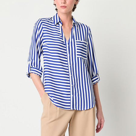Click here for by&by Womens Long Sleeve Cuffed Sleeve Regular Fit... prices