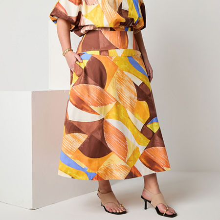 Click here for Worthington Womens Long Full Skirt Plus  16w  Yell... prices