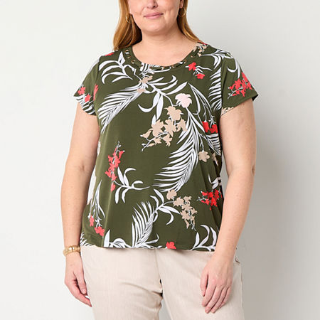 Click here for Liz Claiborne Womens Round Neck Short Sleeve Plus... prices