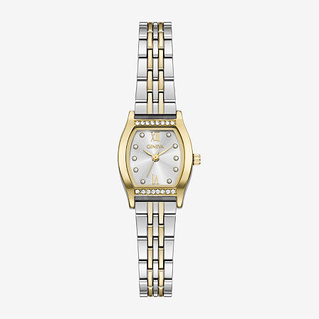 Click here for Geneva Womens Crystal Accent Two Tone Bracelet Wat... prices