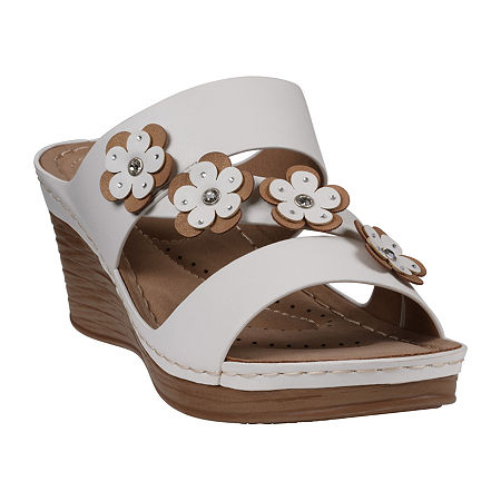 Click here for GC Shoes Womens Gc Shoes Halia Floral Wedge Slide... prices