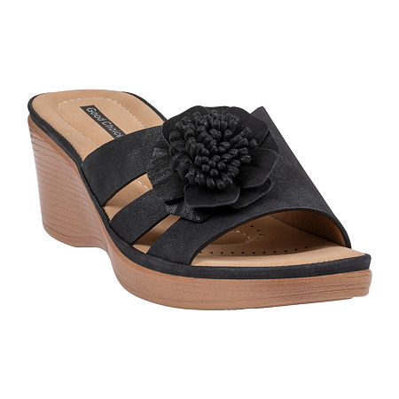 Click here for GC Shoes Womens Jenna Floral Wedge Sandals  7 1/2... prices