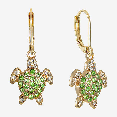 Click here for Monet Jewelry Womens Green Glass Drop Earrings  On... prices