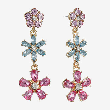 Click here for Monet Jewelry Womens Multi Color Glass Flower Hypo... prices