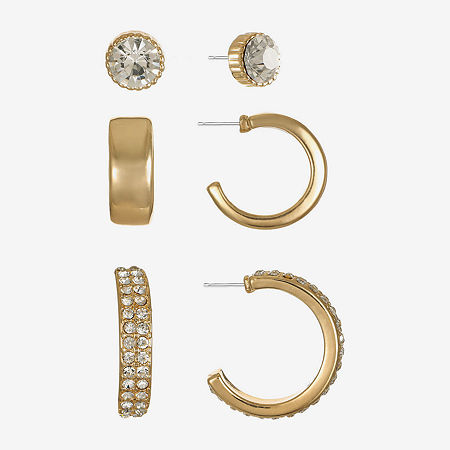 Click here for Monet Jewelry Womens Glass Hypoallergenic 3 Pair E... prices