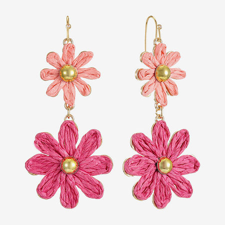 Click here for Liz Claiborne Womens Flower Drop Earrings  One Siz... prices