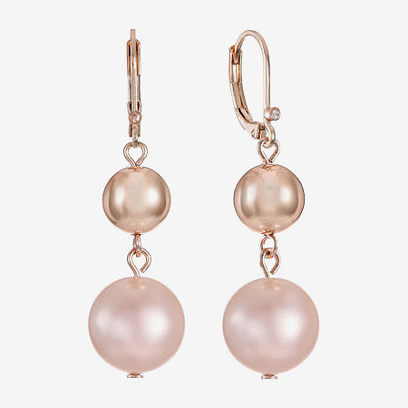 Click here for Monet Jewelry Womens Simulated Pearl Round Drop Ea... prices