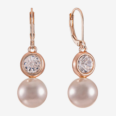 Click here for Monet Jewelry Womens Glass Simulated Pearl Round D... prices