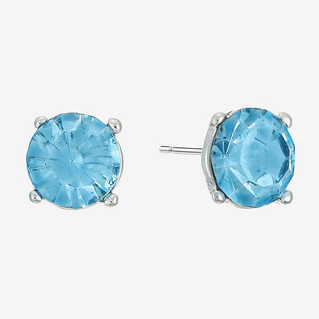 Click here for Monet Jewelry Blue Glass 8mm Round Stud Earrings... prices