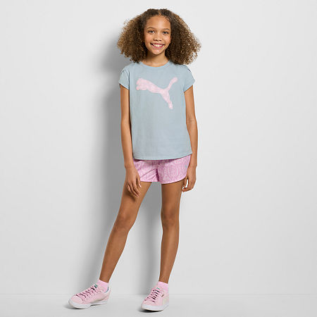 Click here for PUMA Big Kid Girls 2-pc. Short Set  S (7)  Blue prices