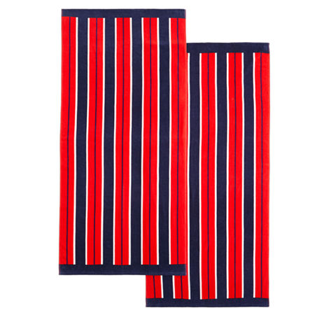 Click here for Outdoor Oasis 2-pc. Beach Towel  One Size  Red prices