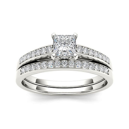 Click here for 5/8 CT.T.W. Natural Diamond 14K White Gold Bridal... prices