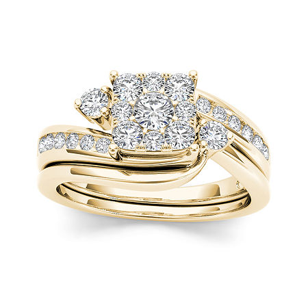 Click here for 3/4 CT.T.W. Natural Diamond 10K Yellow Gold Bridal... prices