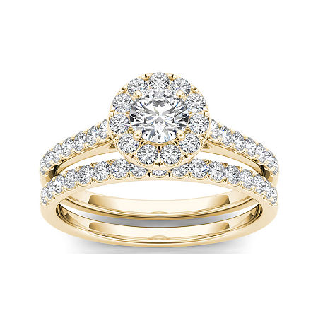 Click here for 1 CT. T.W. Diamond 10K Yellow Gold Bridal Set  8 1... prices