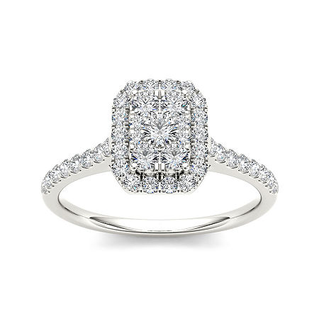 Click here for 3/4 CT.T.W. Natural Diamond 10K White Gold Engagem... prices
