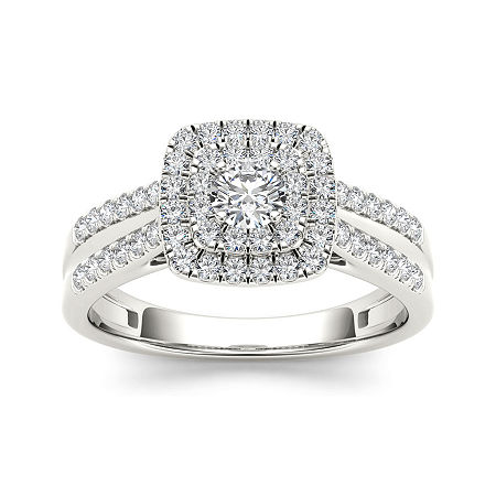 Click here for 3/4 CT.T.W. Natural Diamond 10K White Gold Engagem... prices