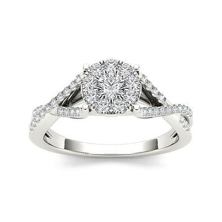 Click here for 3/4 CT. T.W. Diamond 10K White Gold Engagement Rin... prices