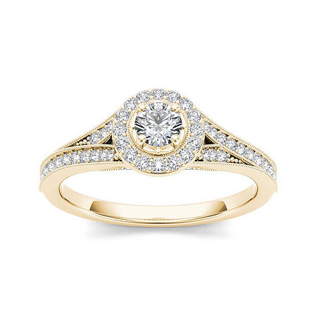 Click here for 5/8 CT.T.W. Natural Diamond 14K Yellow Gold Engage... prices