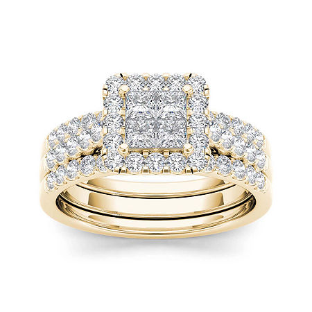 Click here for 1 1/4 CT. T.W. Diamond 14K Yellow Gold Bridal Set... prices