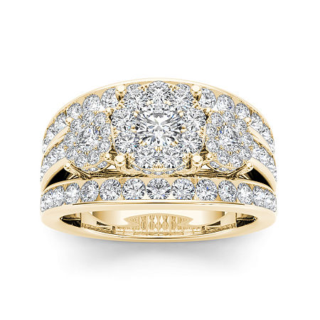 Click here for 2 CT.T.W. Natural Diamond 10K Yellow Gold Engageme... prices