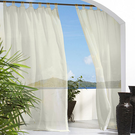 Escape Hook & Loop Tab Curtain - Ivory