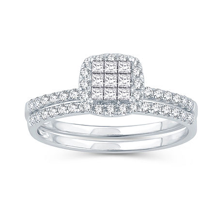 Click here for Womens 1/2 CT. T.W. Natural White Diamond 10K Whit... prices