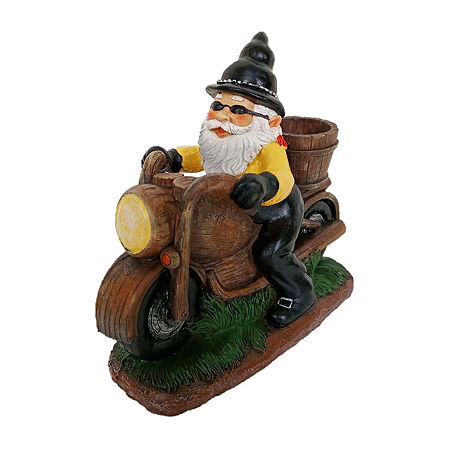 Santas Workshop 8in. Motorcycle Gnome