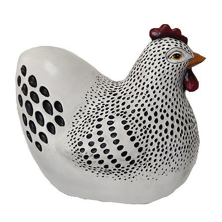 Santas Workshop 7in. Lying Appenzeller Chicken
