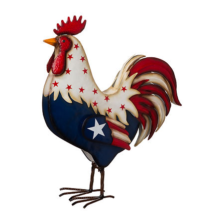 Click here for Glitzhome 21 Metal Patriotic Rooster Porch DÃ©cor... prices
