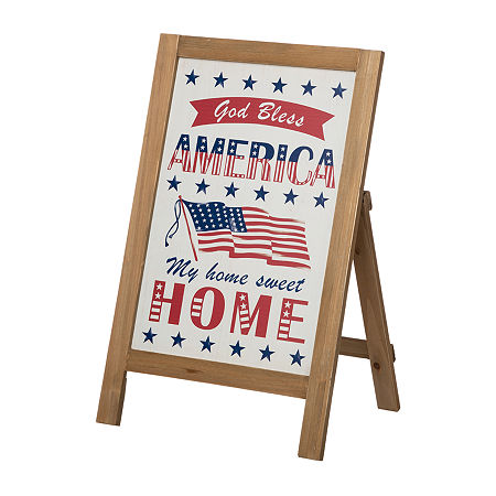 Click here for Glitzhome 24L Wooden Patriotic Floor DÃ©cor 4th of... prices