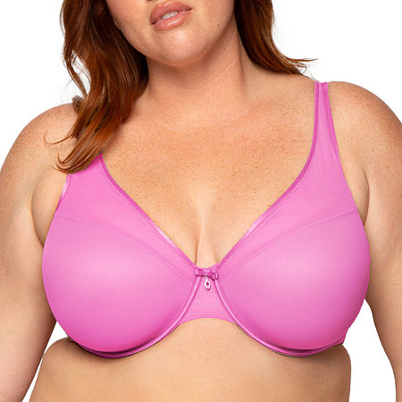 Click here for Curvy Couture Sheer Mesh Plunge T-Shirt Bra- 1310... prices