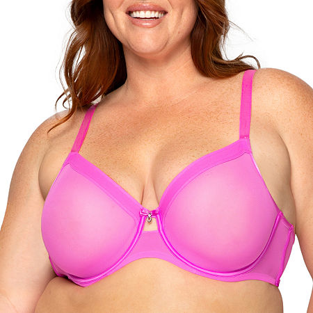 Click here for Curvy Couture Sheer Mesh Unlined Underwire Bra-131... prices