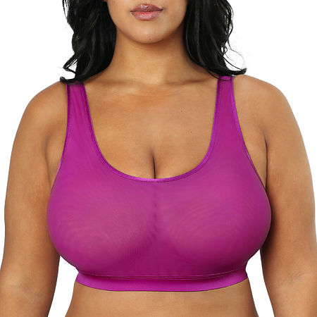 Click here for Curvy Couture Sheer Mesh Bralette - 1355  X-large... prices