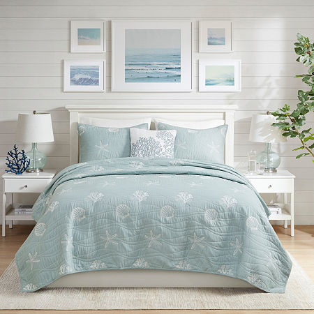 Click here for Harbor House Seaside Reversible 4-Pc. Quilt Set  K... prices