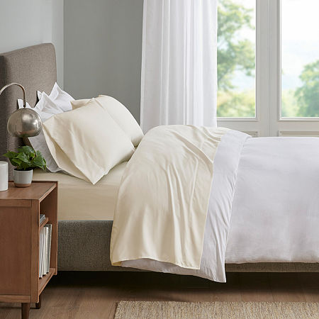 Madison Park Smart Cool Microfiber 3-Pc. Sheet Set  Twin - Ivory