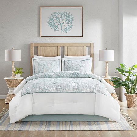 Harbor House Maya Bay 4-Pc. Comforter Set  California King - White