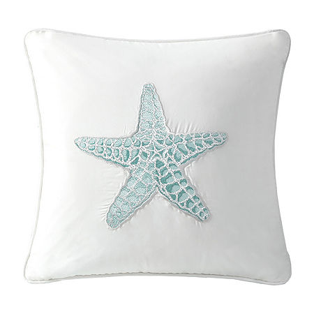 Harbor House Maya Bay Decorative Pillow  16 x 16 - White