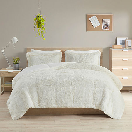 Click here for Intelligent Design Leena Shaggy Faux Fur Comforter... prices