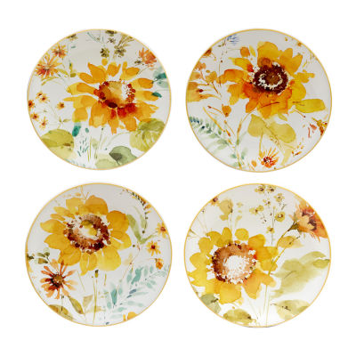 Certified International Sunflower Forever 4-pc. Earthenware Dinner ...