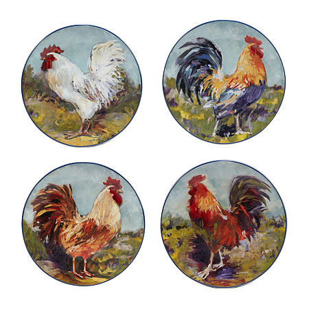 Click here for Certified International Rooster Meadow 4-pc. Earth... prices