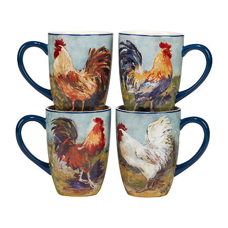 Click here for Certified International Rooster Meadow 4-pc. Coffe... prices