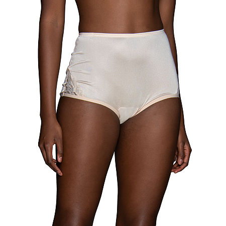 Vanity Fair Lace Nouveau Nylon Brief - 13001  9  Beige