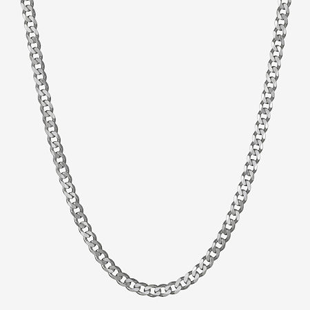 Click here for Sterling Silver 22 7mm Curb Chain  One Size prices