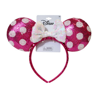 Disney Collection Girls Pink Minnie Mouse Ears Headband, Color: Pink ...
