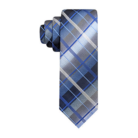 Click here for Van Heusen Extra Long Plaid Tie  One Size  Blue prices
