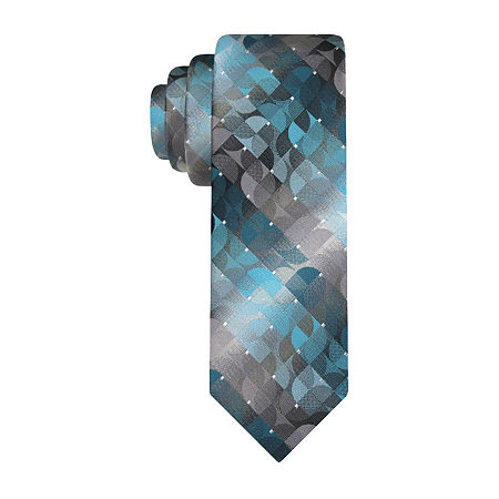 Click here for Van Heusen Extra Long Geometric Tie  One Size  Blu... prices