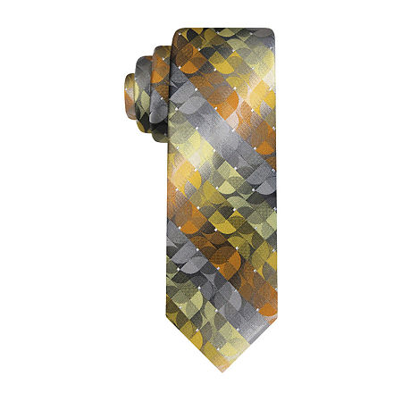 Click here for Van Heusen Extra Long Geometric Tie  One Size  Yel... prices