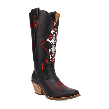 Click here for Dingo Womens Jack Of Diamonds Stacked Heel Cowboy... prices